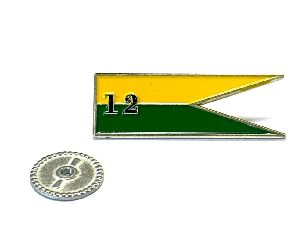 Proporczyk do beretu - metalowy Dywizjon Przeciwlotniczy 12 Brygada Zmechanizowana Im. Gen ...